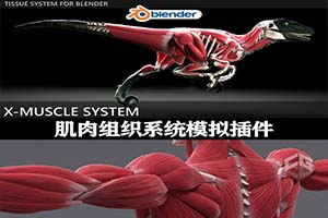 Blender插件|肌肉系统模拟工具 X-Muscle System 4.0-后生视觉设计资源网