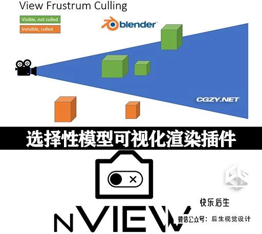 Blender插件|选择性模型可视化渲染工具 Nview Addon v3.6.3-后生视觉设计资源网